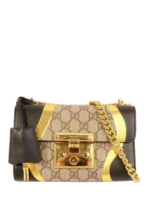 Gucci Gg Padlock Shoulder Bag - Neutrals