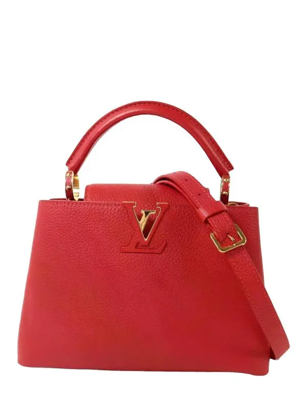 LOUIS VUITTON Capucines Mm Tote Bag - Red