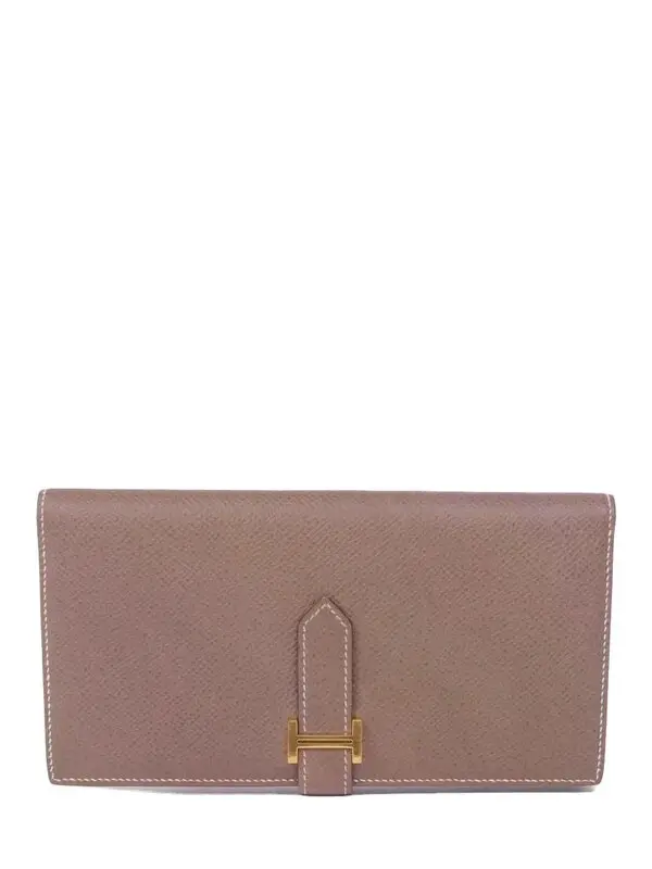 Hermès Béarn Soufflet Long Wallet - Neutrals