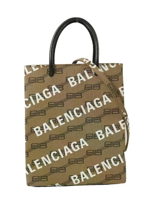 Balenciaga Monogram-print Tote Bag - Neutrals