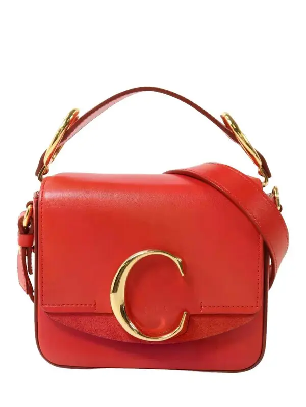 Chloé Leather Shoulder Bag - Red