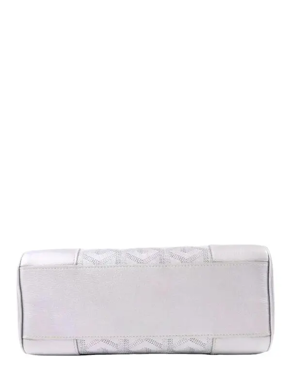 Goyard Mini Saigon Leather Tote Bag - Silver