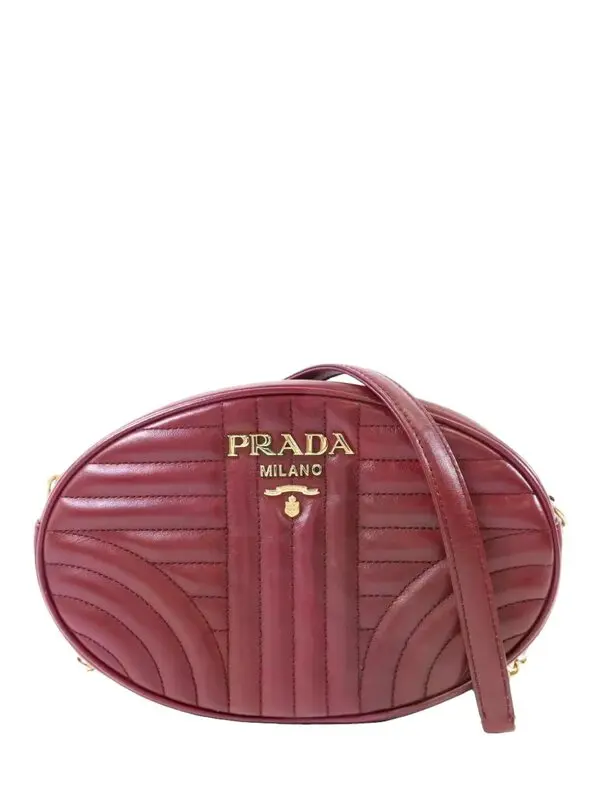 Prada Quilted Shoulder Bag - Red