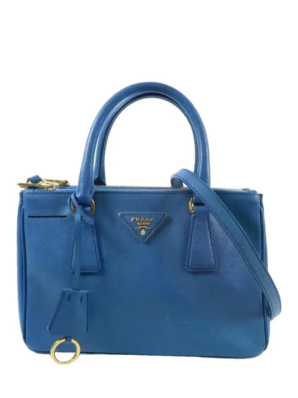 Prada Galleria Saffiano Leather Tote Bag - Blue