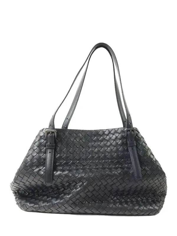 Bottega Veneta Intrecciato Shoulder Bag - Black
