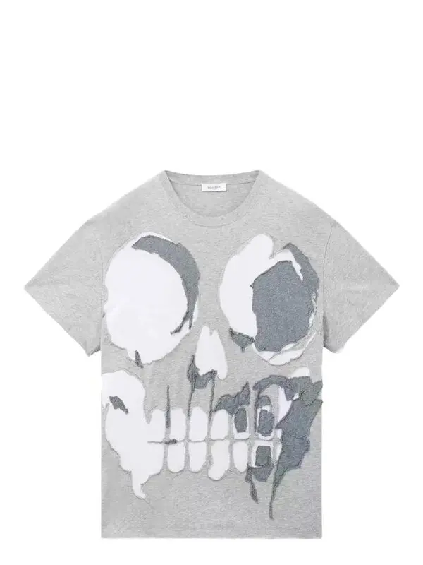 Alexander McQueen Skull-applique T-shirt - Grey