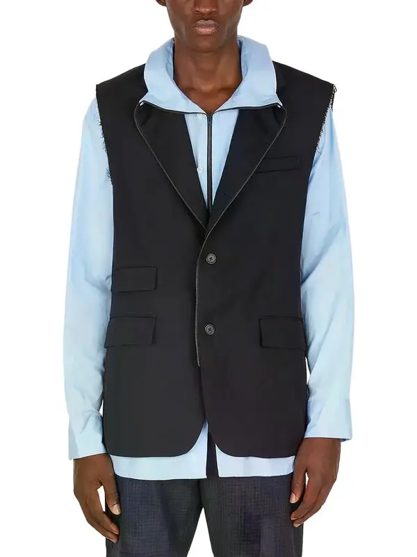 BOTTER Frayed Detailing Waistcoat - Black