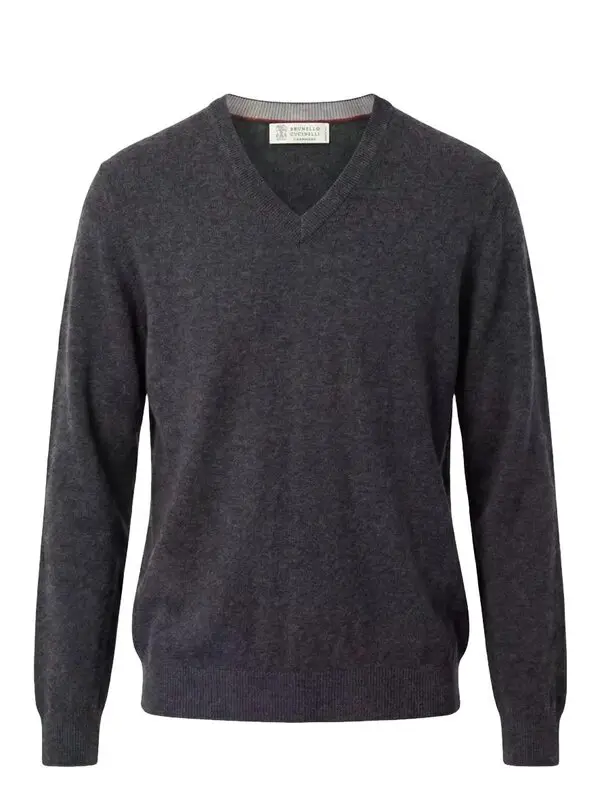 Brunello Cucinelli V-neck Sweater - Grey