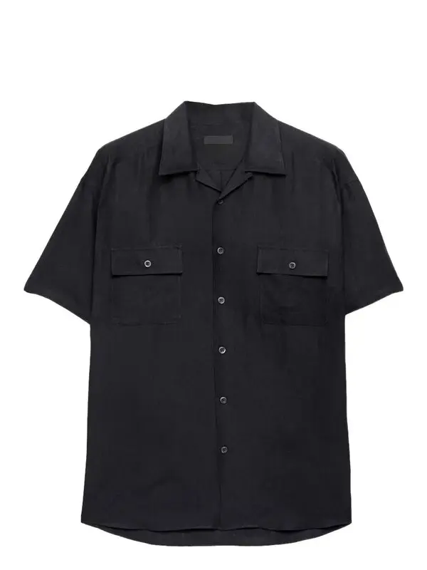 Prada Linen Shirt - Black