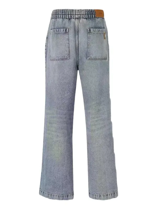 Amiri Drawstring Wide-leg Jeans - Blue