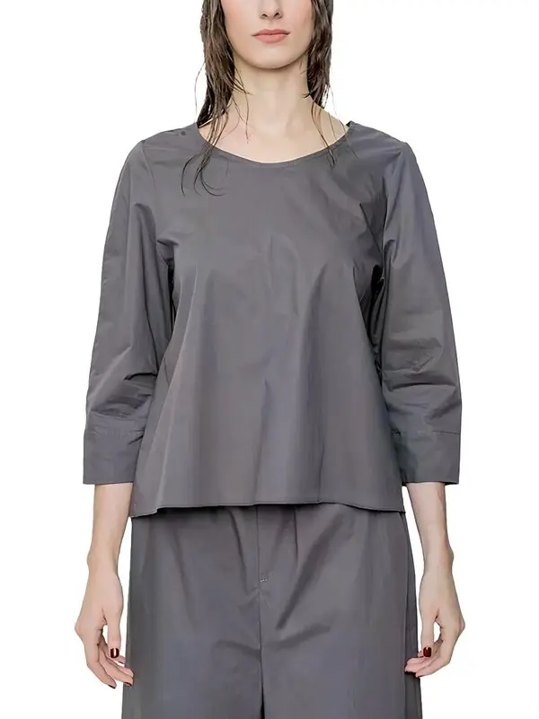SUSANNE BOMMER Three-quarter Sleeve Shirt - Grey