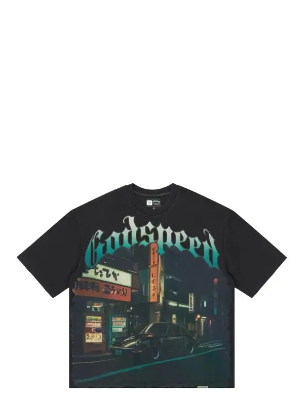GODSPEED Graphic-print Cotton T-shirt - Black