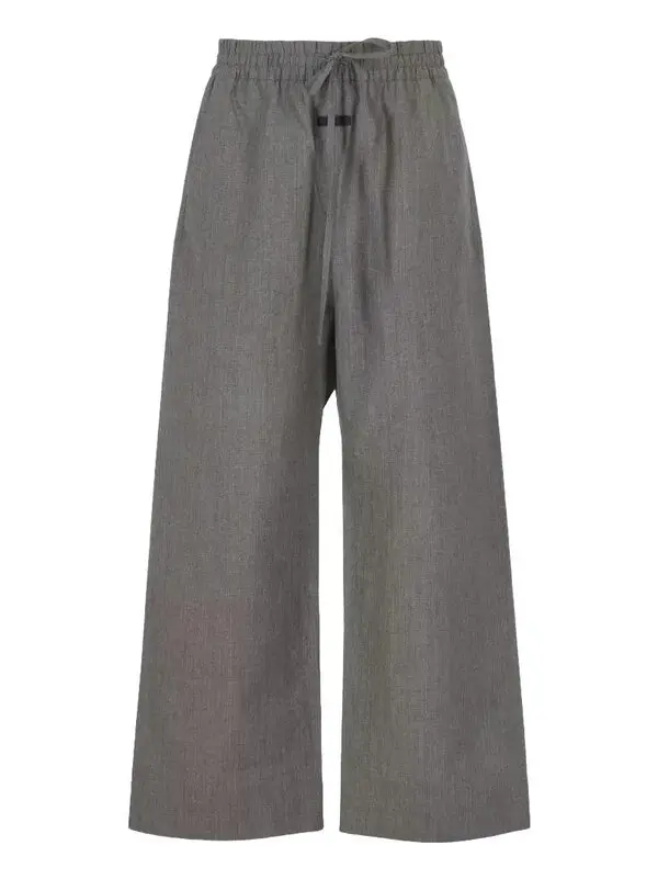 Fear Of God Drawstring-waist Wide-leg Trousers - Grey