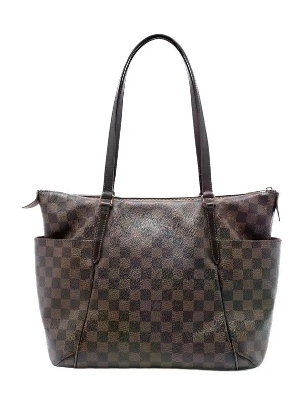 LOUIS VUITTON Damier Ebene Totally Mm Tote Bag - Brown