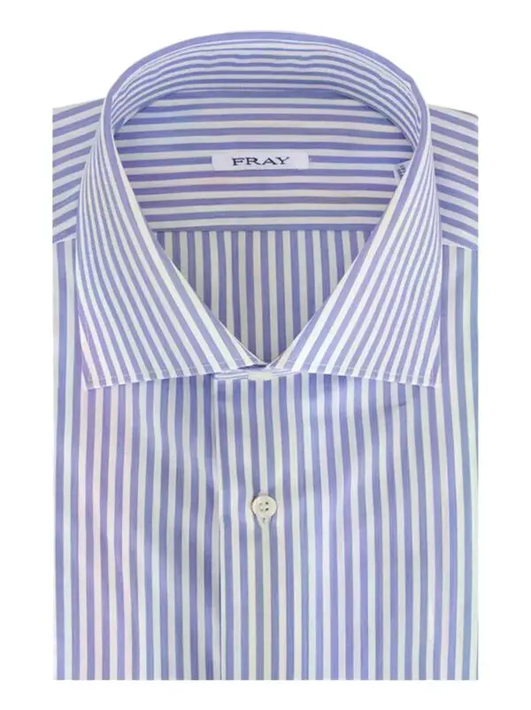 FRAY Striped-pattern Shirt - Blue