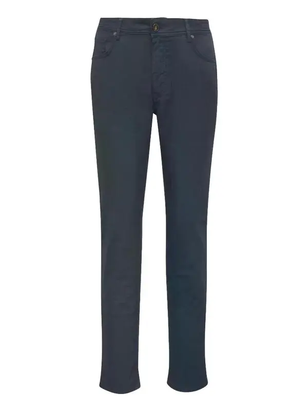 BARMAS Straight-leg Five-pocket Trousers - Blue
