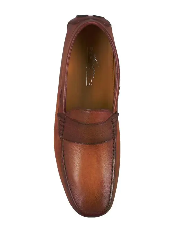 Martin Dingman Leather Penny Loafers - Brown