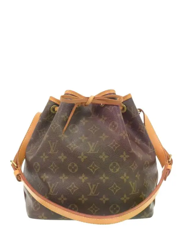 LOUIS VUITTON Monogram Petit Noe Bucket Bag - Brown