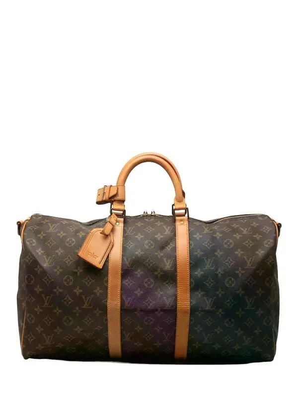 LOUIS VUITTON Keepall Bandouliere 50 Travel Bag - Brown