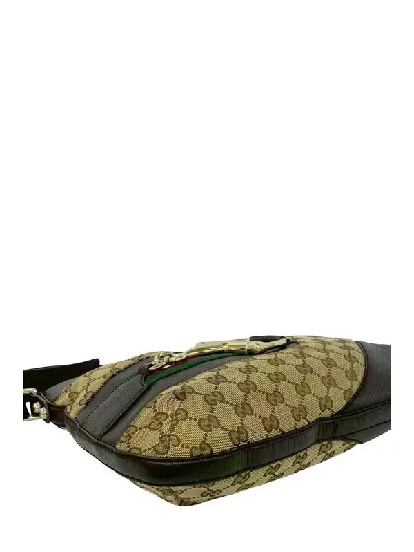 Gucci Gg Canvas Hasler Web Shoulder Bag - Neutrals