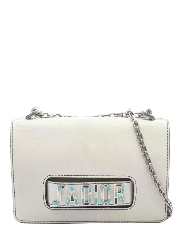 Dior Leather Mosaic Shoulder Bag - Neutrals