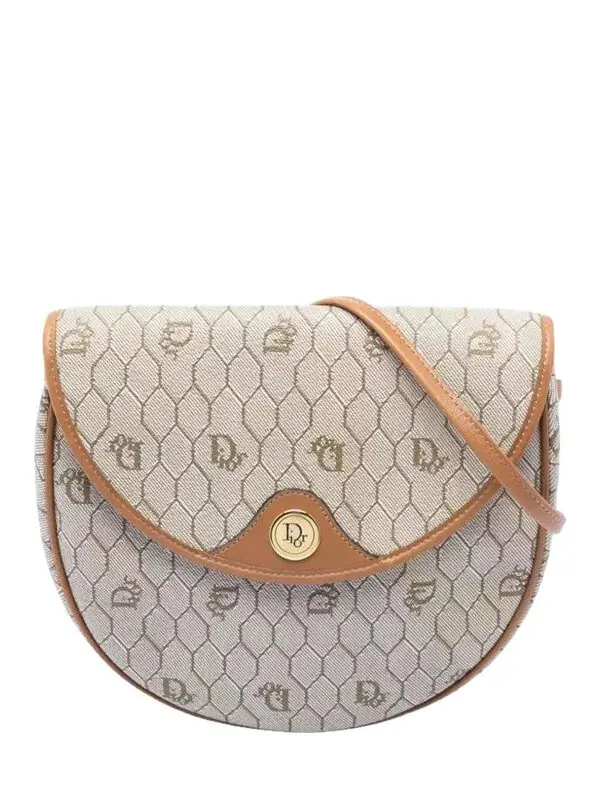 Dior Honeycomb Coated Canvas Crossbody Bag - Neutrals