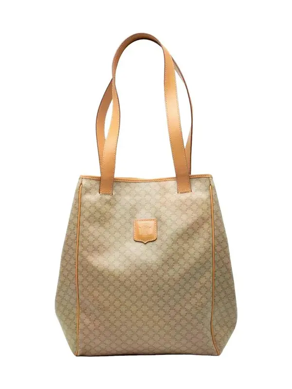 Celine Macadam Coated Canvas Tote Bag - Neutrals