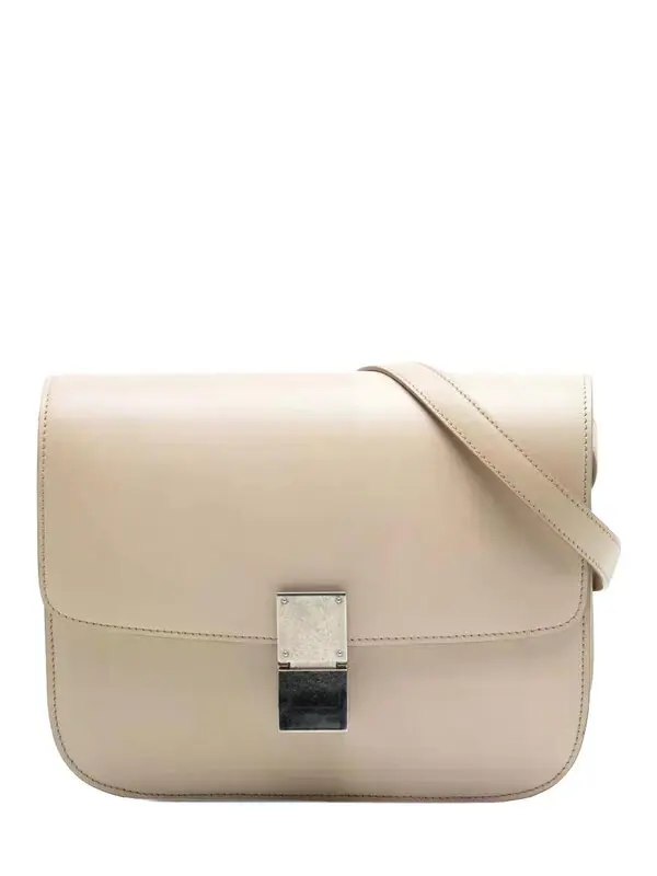Celine Medium Calfskin Classic Box Crossbody Bag - Neutrals