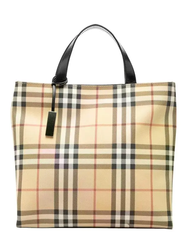 Burberry House Check Coated Canvas Tote Bag - Neutrals