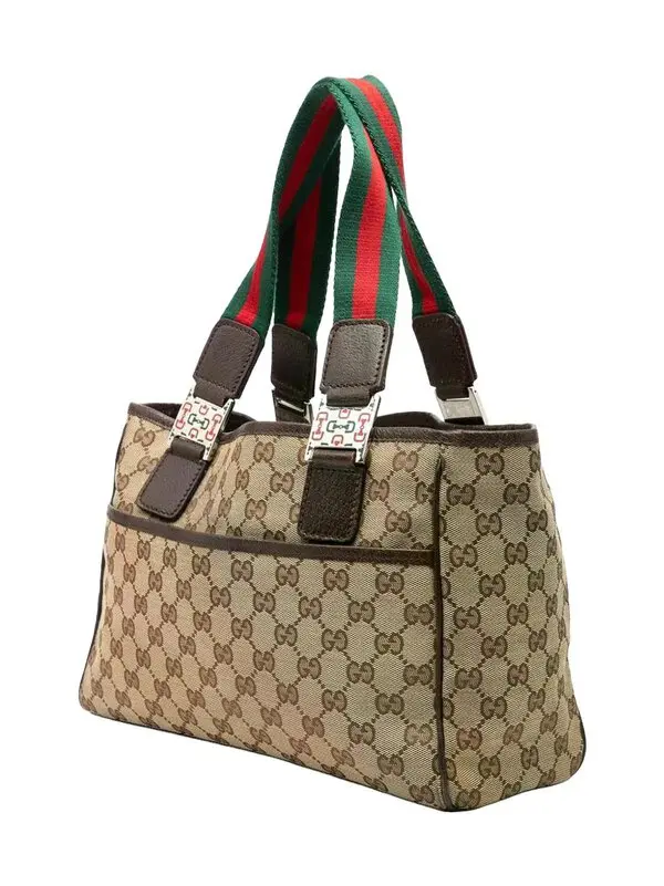 Gucci Gg Canvas Web Pop Tote Bag - Neutrals
