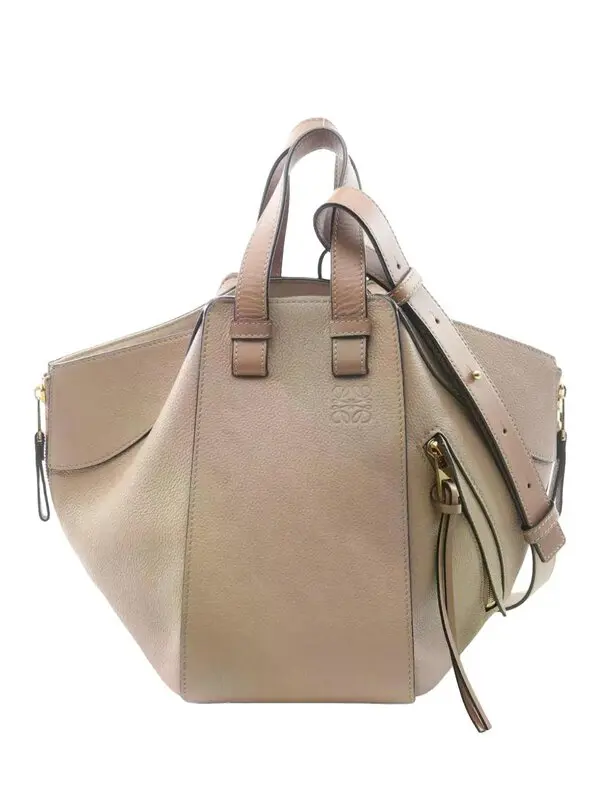 Loewe Small Grained Calfskin Hammock Bag Satchel - Neutrals