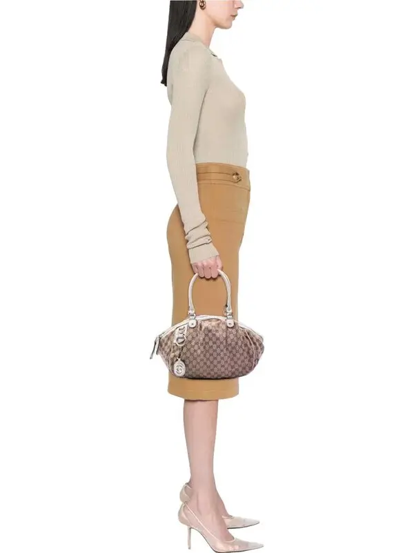 Gucci Gg Canvas Sukey Satchel - Neutrals