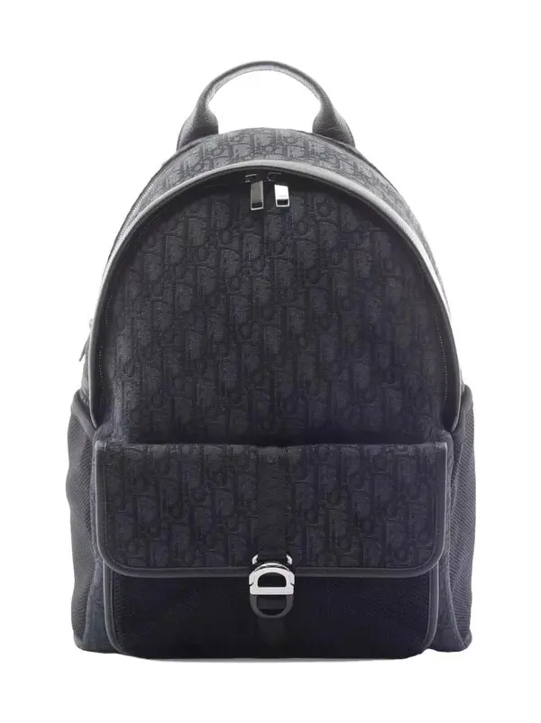 Dior Oblique Canvas Backpack - Black