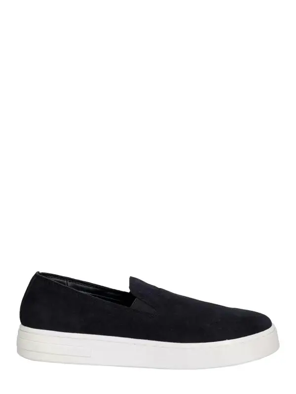 Armani Exchange Suede Slip-on Sneakers - Blue