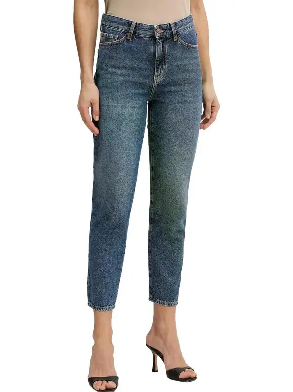 Armani Exchange Logo Patch Jeans - Blue