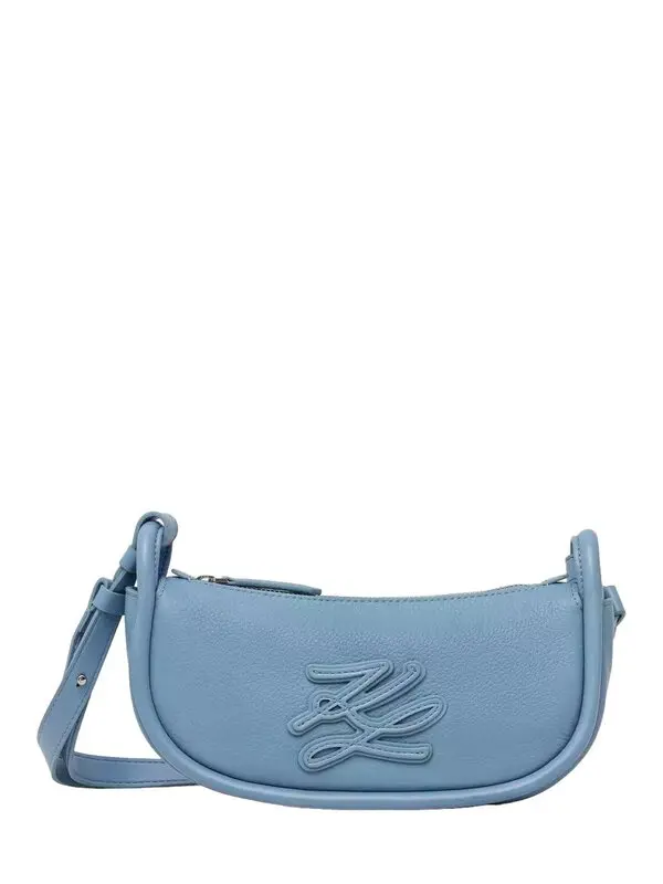 Karl Lagerfeld Logo Patch Crossbody Bag - Blue