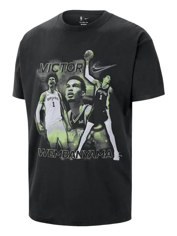 Nike Nba T-shirt 'victor Wembanyama - Black