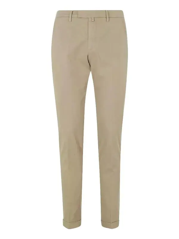 BRIGLIA 1949 Straight-leg Turn-up Chinos - Neutrals