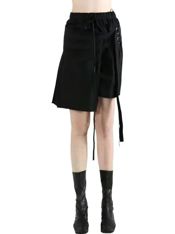 ANN DEMEULEMEESTER Ava Asymmetric Mini Skirt - Black