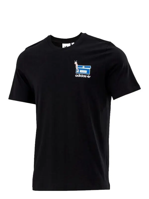 Adidas Worm Chest Print T-shirt - Black