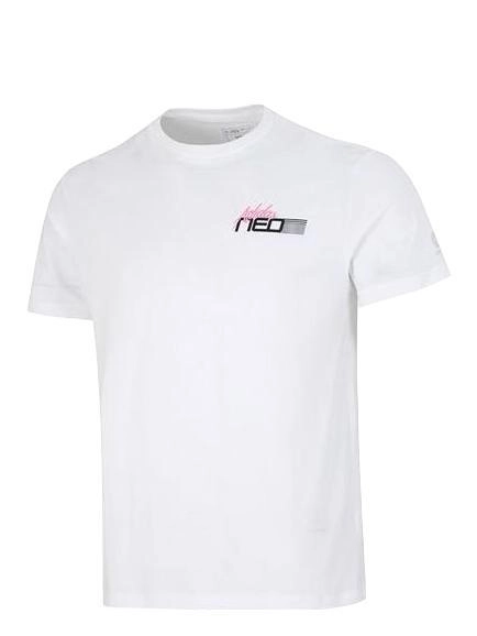 Adidas Neo Minimalistic Alphabet Logo Printing Athleisure Casual Sports Round Neck Short Sleeve White T-shirt - Default Color