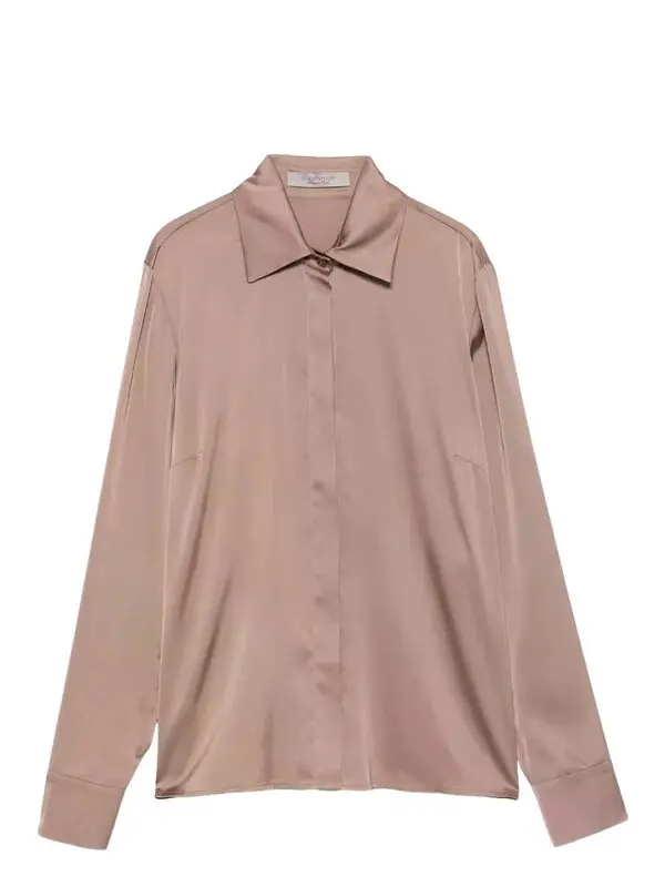 D.exterior Satin Shirt - Neutrals