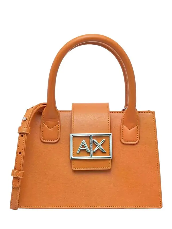 Armani Exchange Logo-plaque Tote Bag - Orange