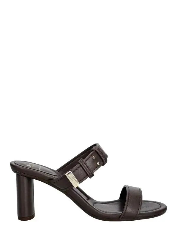 Armani Exchange Block Heel Sandals - Brown