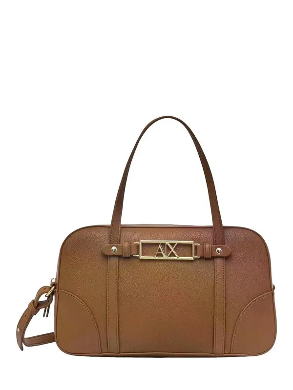 Armani Exchange Logo-plaque Tote Bag - Brown