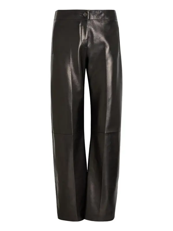 Khaite Mita Straight-leg Trousers - Black