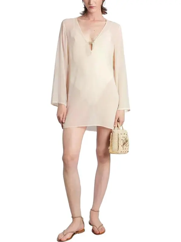 MC2 SAINT BARTH Greta Mini Dress - Neutrals