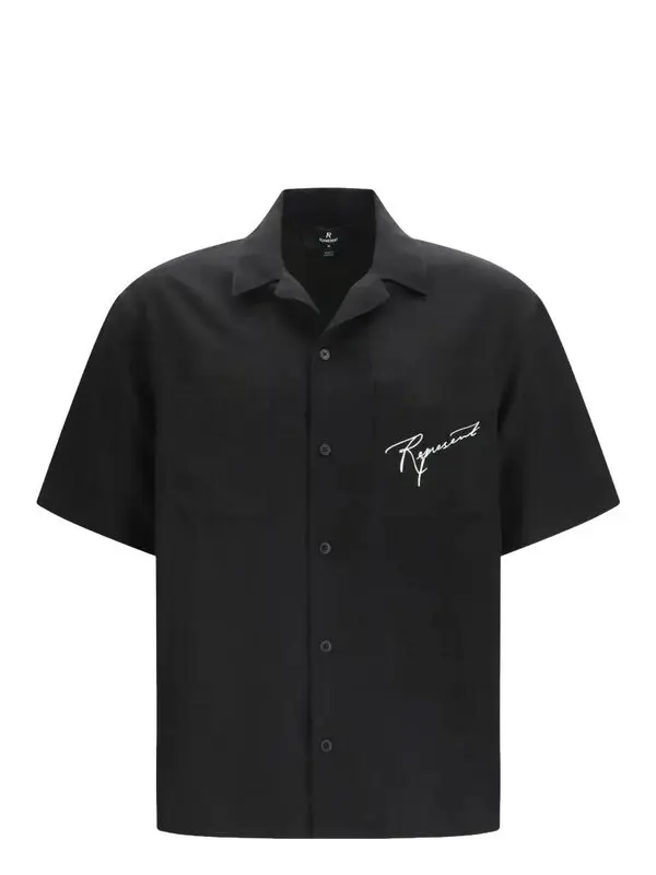 REPRESENT Love And Kisses Short-sleeve Shirt - Black