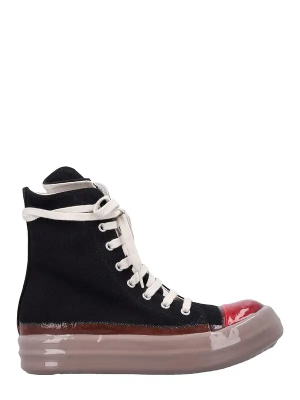 Rick Owens High-top Lace-up Sneakers - Black