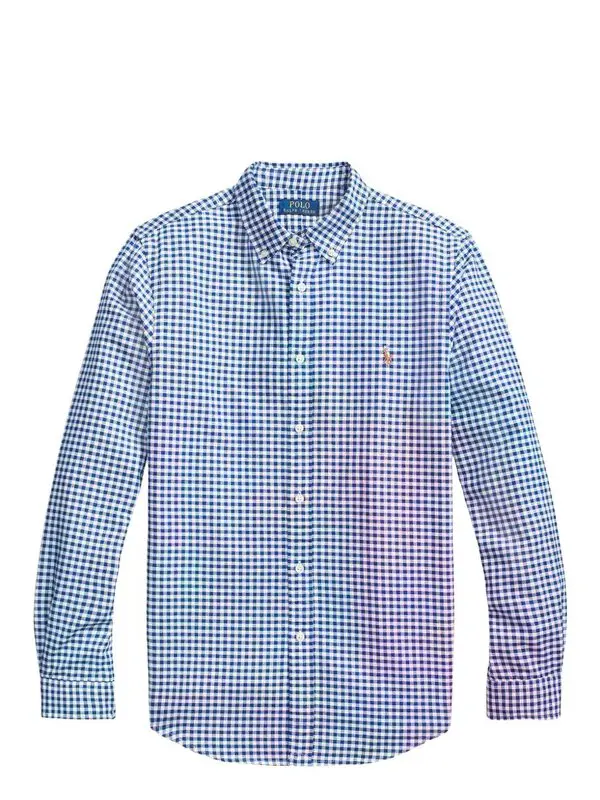 Polo Ralph Lauren Gingham-checked Button-down Shirt - Blue